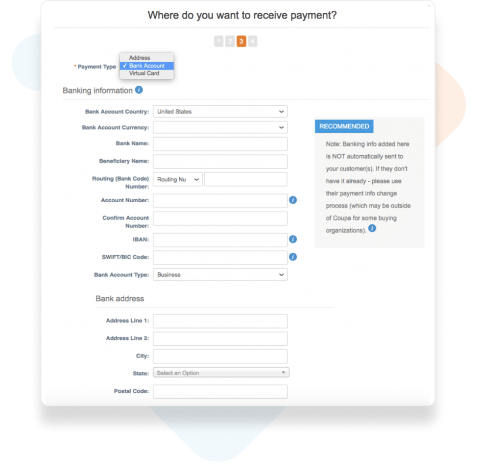 Getting set up for online payments | Coupa Suppliers
