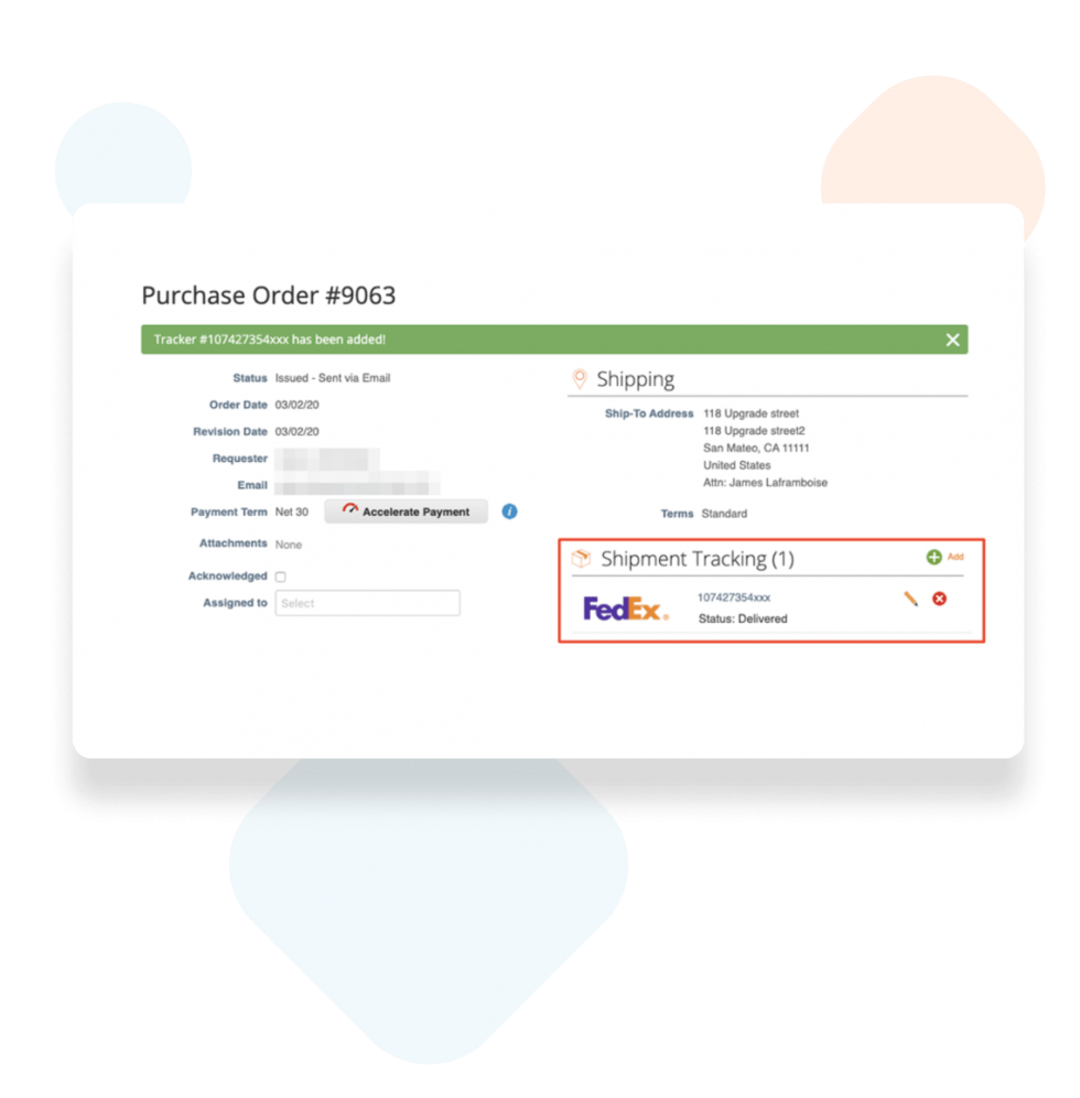 Advance Ship Notices and Real time Shipment Tracking | Coupa Suppliers