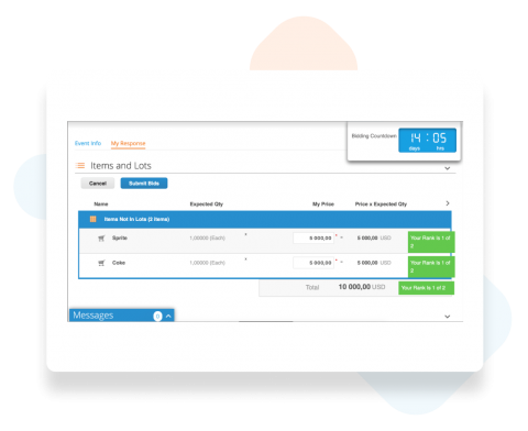 English Reverse Auction | Coupa Suppliers