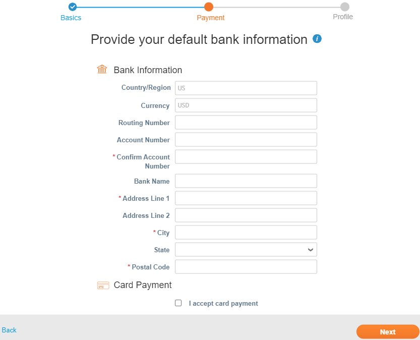 Getting set up for online payments with smart onboarding | Coupa Suppliers