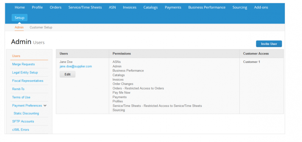 Setting up a new customer account | Coupa Suppliers