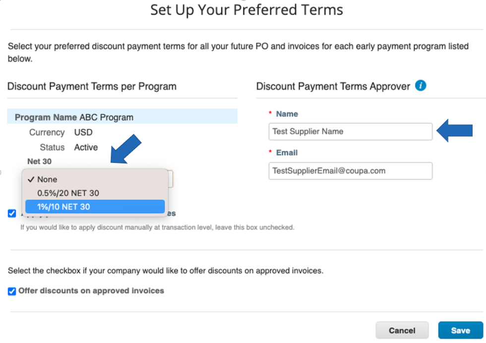 Early Pay Discounts for Suppliers Before Invoice Approval | Coupa Suppliers