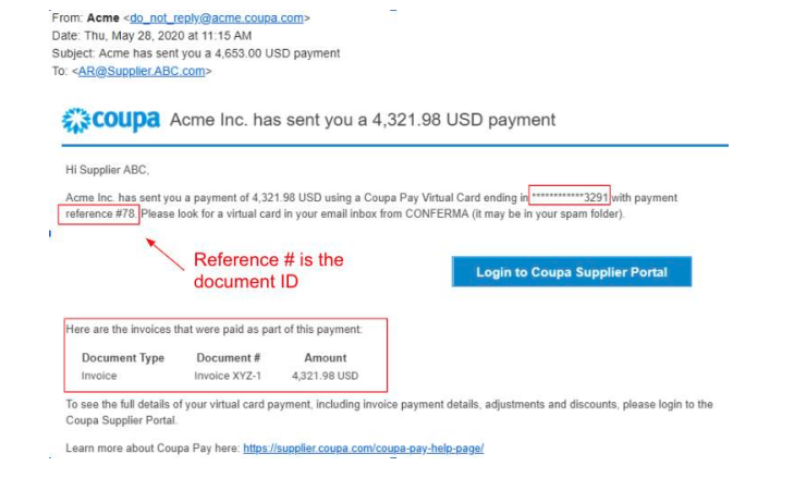 Virtual Card FAQ | Coupa Suppliers