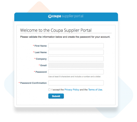 Creating an account with Coupa | Coupa Suppliers