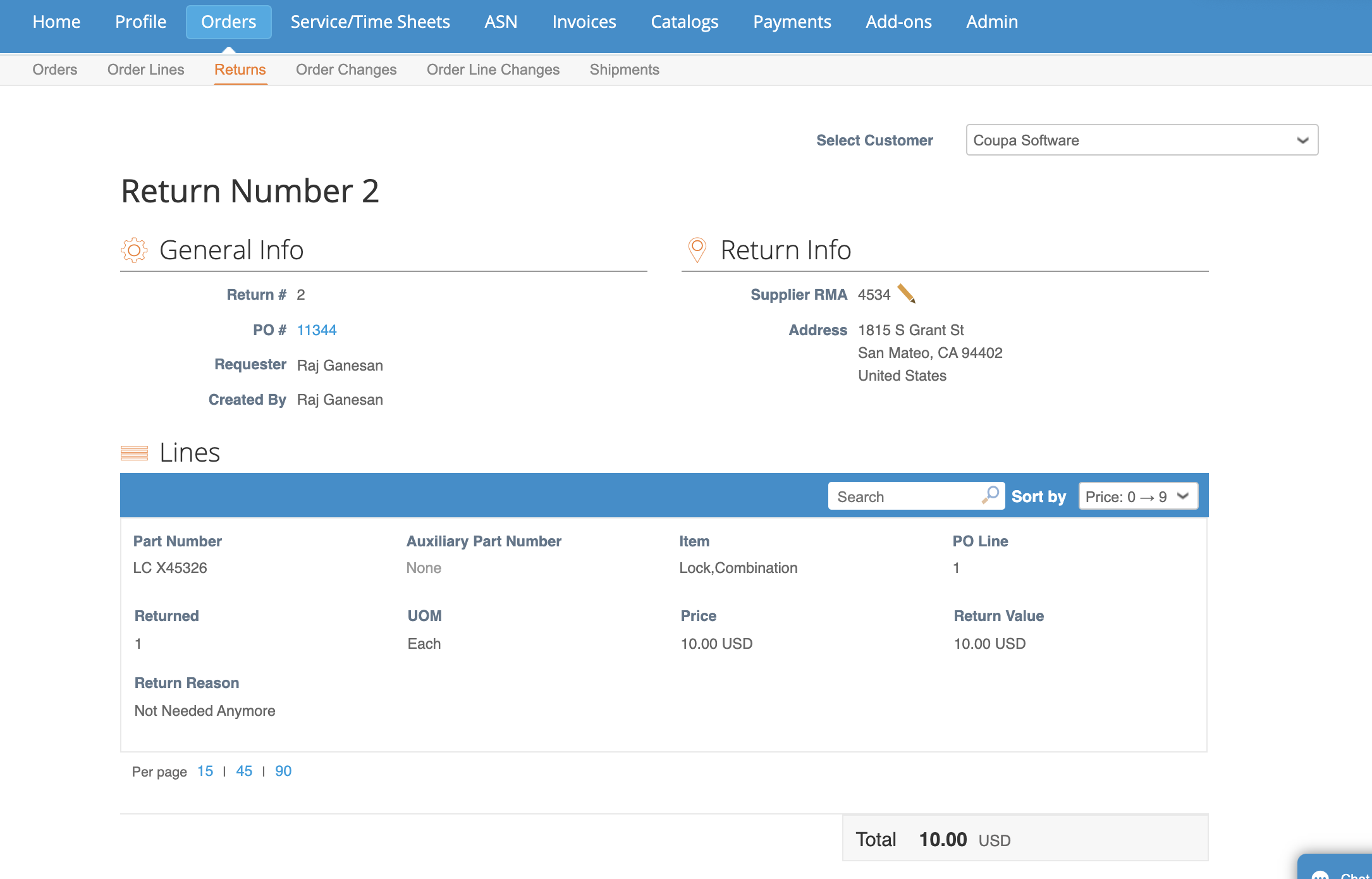 Orders (Purchase Orders) | Coupa Suppliers Orders (Purchase Orders) | Coupa Suppliers